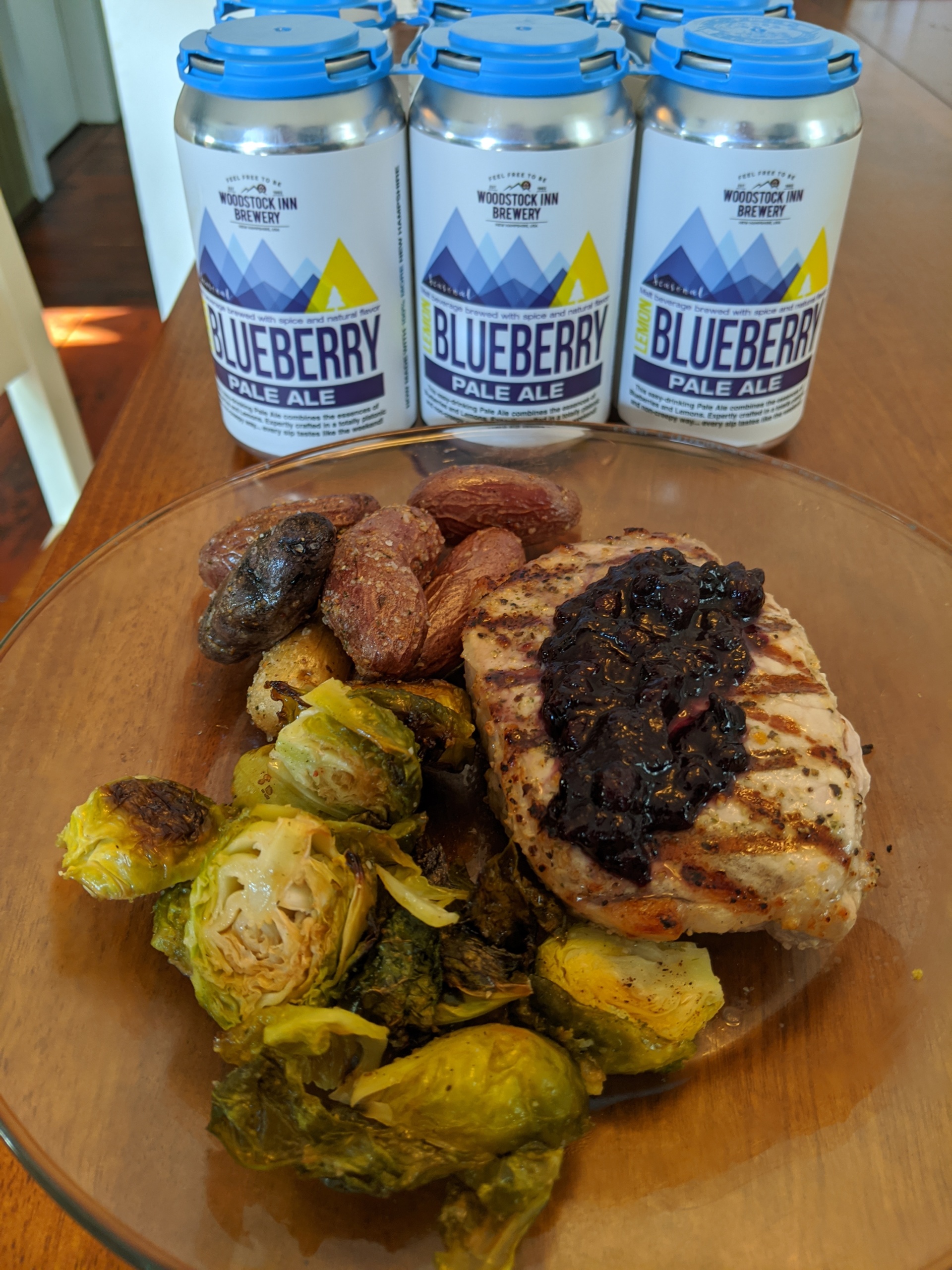 Woodstock Inn Brewery | Lemon Blueberry Balsamic Reduction on Cowboy ...